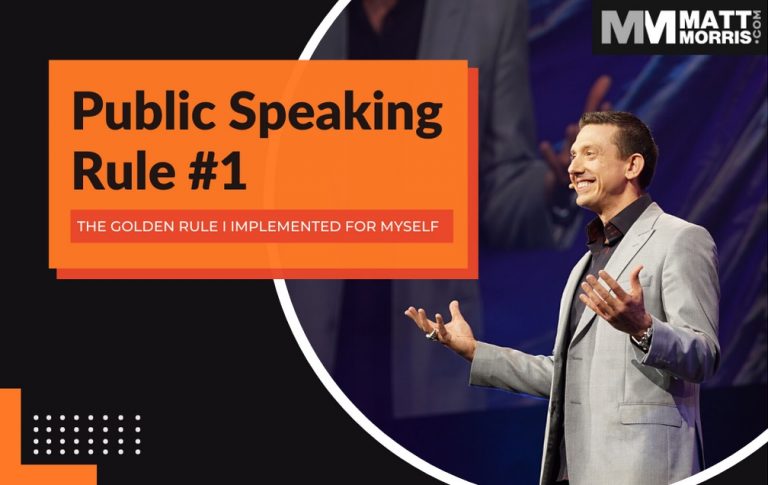 The Golden Rule for Effective Public Speaking | Matt Morris